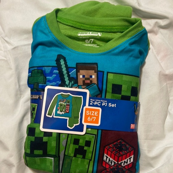 Minecraft | Pajamas | Nice Long And Warm Minecraft Pj | Poshmark